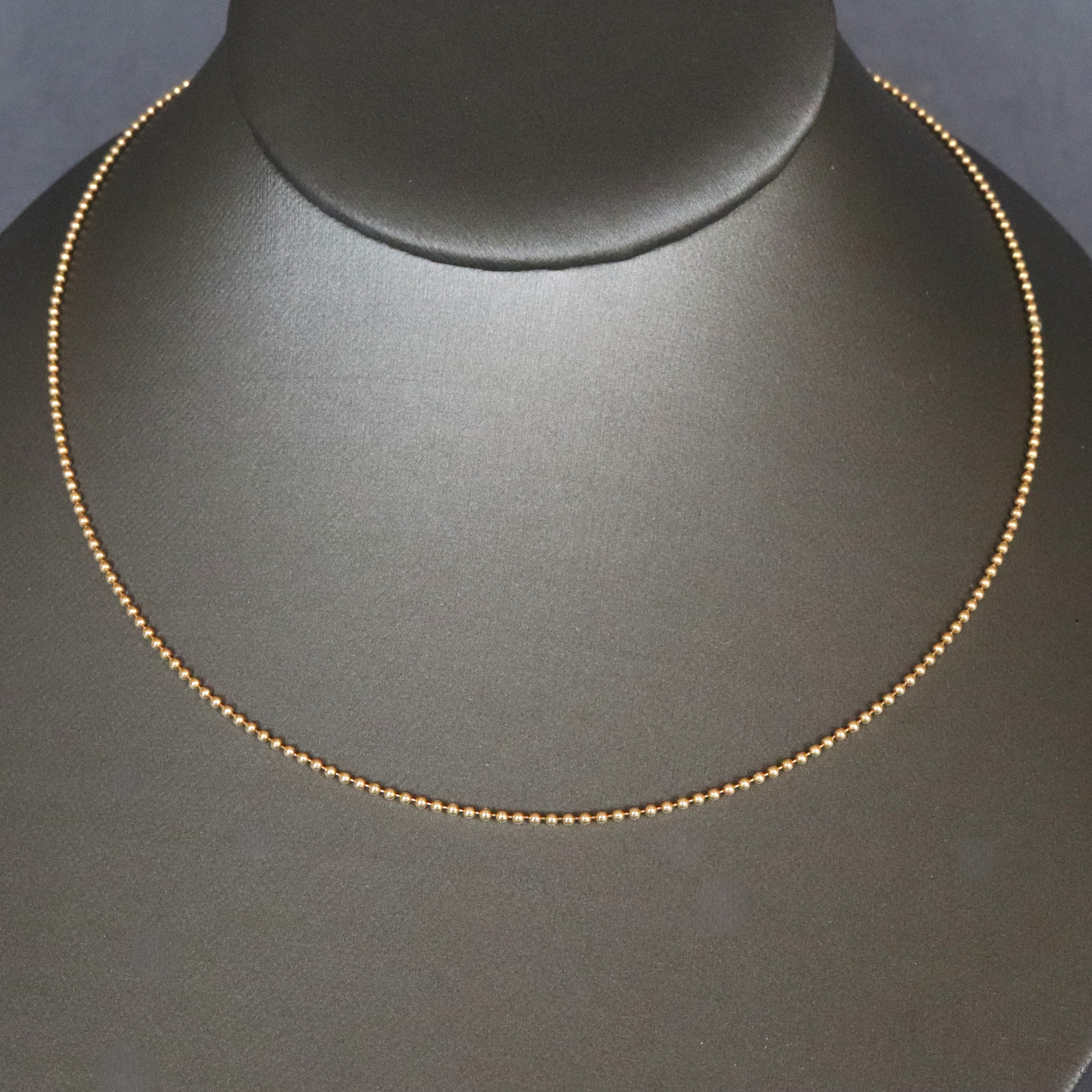 Vintage Pomellato ball link chain in 18ct gold (16.5" / 42cm) – Onyx ...
